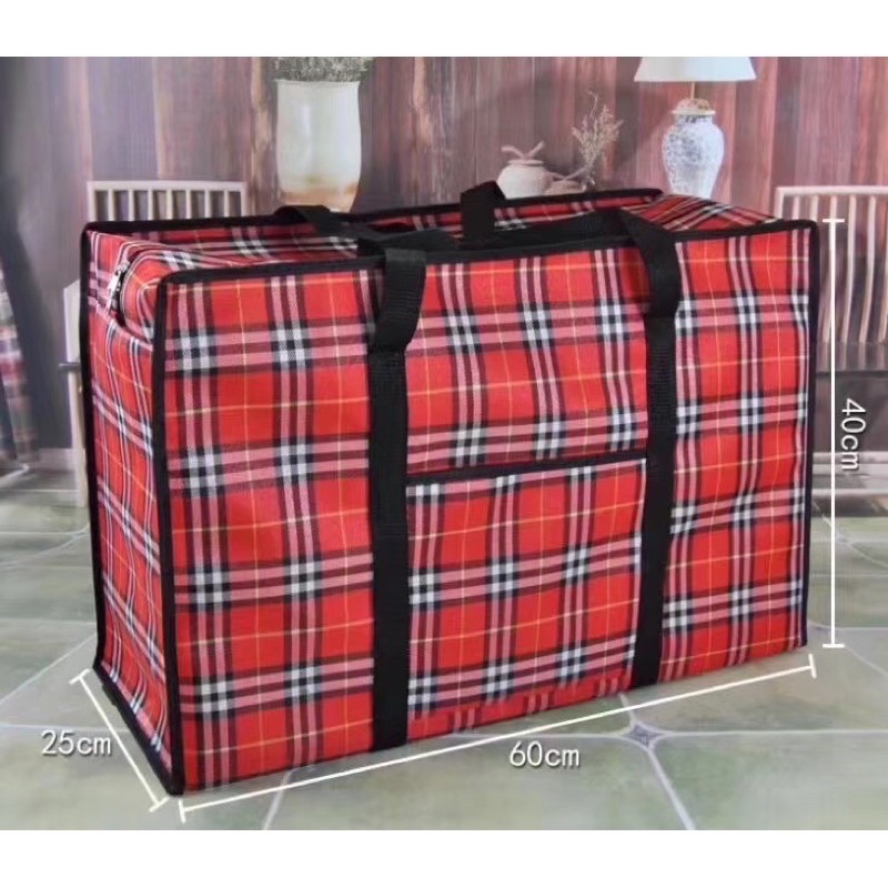 Beg Guni Besar Kain Tebal Beg Kampung Beg Laundry Eco Beg Berzip ...