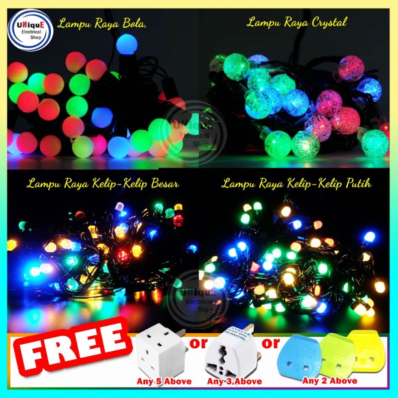 LAMPU RAYA BOLA CRYSTAL / LAMPU RAYA KELIP-KELIP / LAMPU RAYA BOLA LED ...