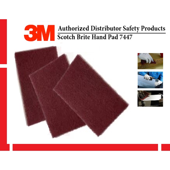 3M Scotch Brite Hand Pad 7447 General Purpose Polishing Pad 6" x 9 ...