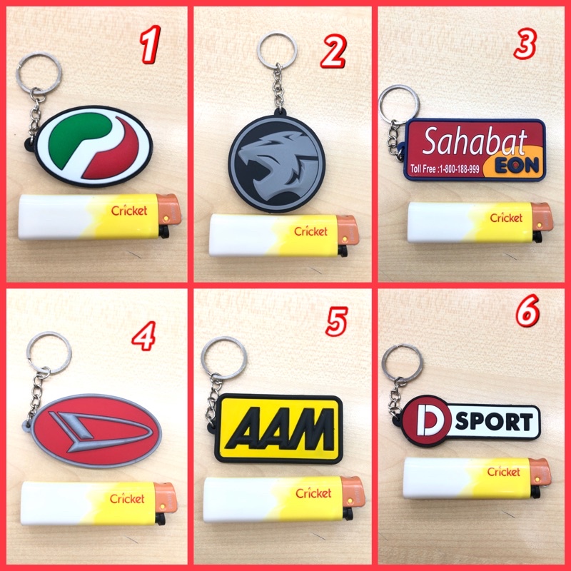 Keychain kereta tien proton perodua daihatsu D-sport AAM EON JAF mira ...