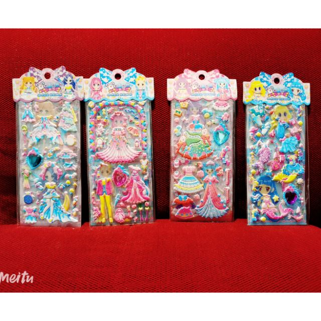 Children princess dress up stickers change clothes stickers double ...