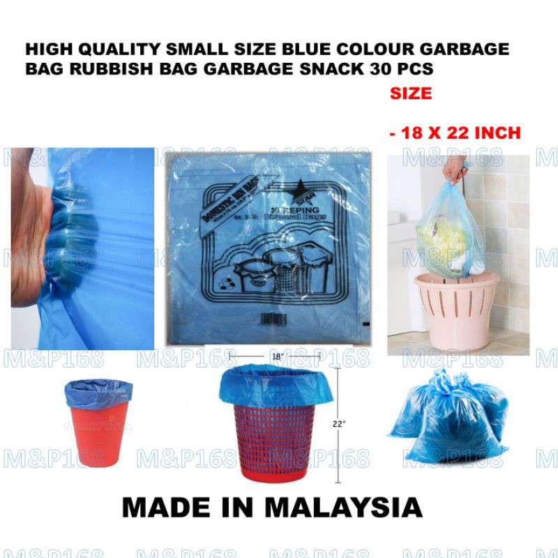 🔥Wholesale 🔥Good [18"x22"] Small Size (30pcs/pack) Garbage Bag Rubbish ...