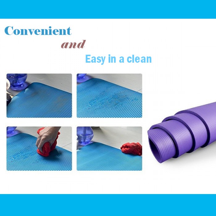 OSUKI Yoga Mat Non-Slip Thick 10mm Exercise Mat - Purple [Free Carry ...