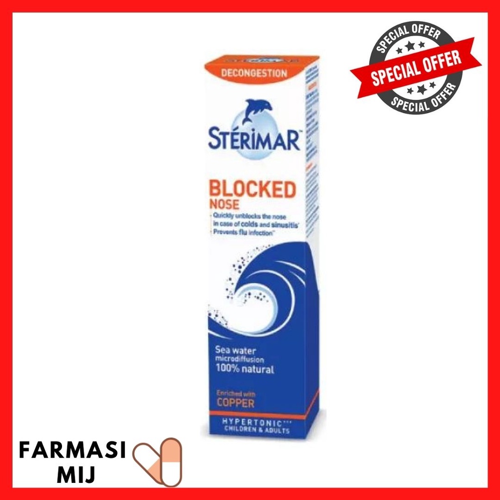 Sterimar Blocked Nose Hypertonic child /Adult (100ML) | Shopee Malaysia