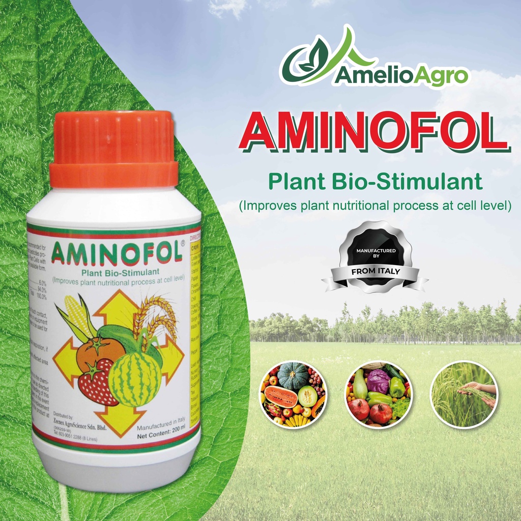 ZEENEX AMINOFOL® PLANT BIO-STIMULANT BAJA AMINO ACID PERANGSANG TANAMAN ...