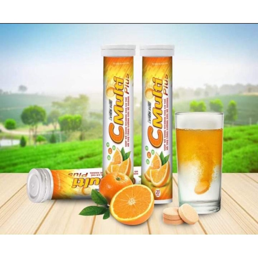Vitamin C Multifran Orange-Flavored Effervescent Tablets (20 capsules ...