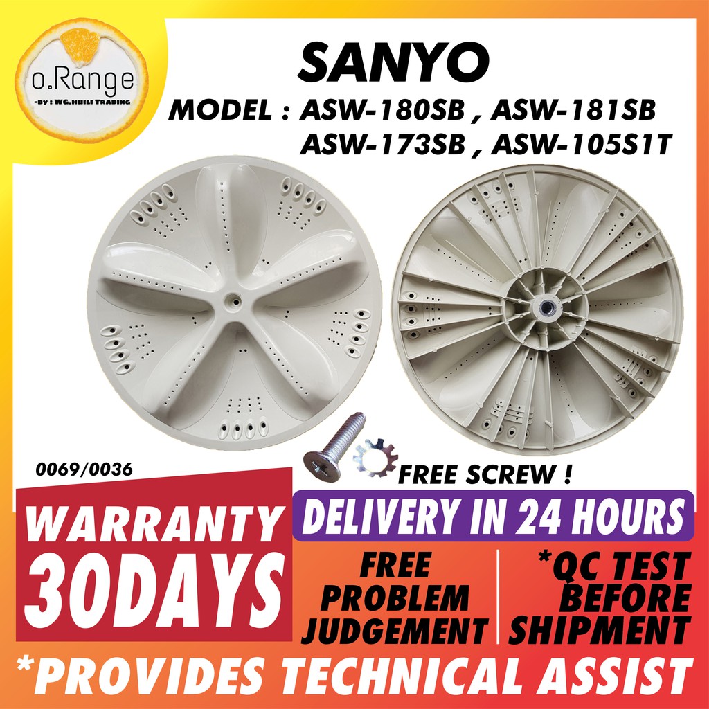 ASW-180SB / ASW-181SB / ASW-173SB / ASW-105S1T SANYO WASHING MACHINE ...