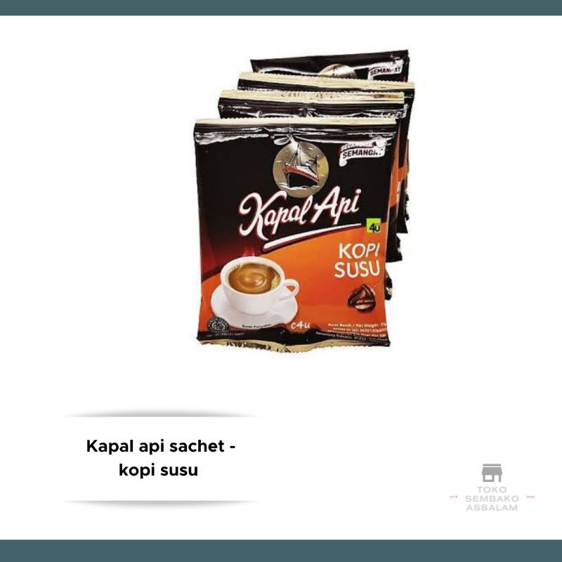 Kapal api milk / kapal api milk coffee sachet contains 10 sachets ...
