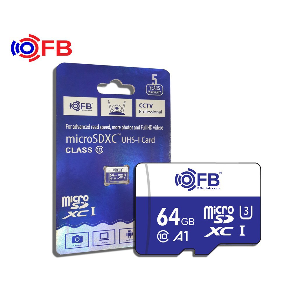 FB-LINK 64GB MicroSD Memory Card - BOX C10 (Specialized in cameras ...