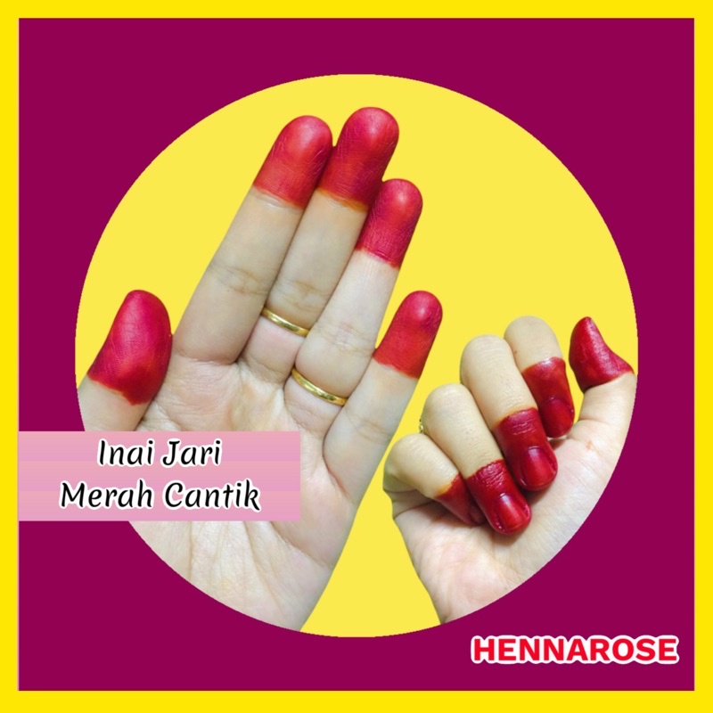 INAI JARI MERAH CANTIK INAI PENGANTIN TUNANG NIKAH | Shopee Malaysia