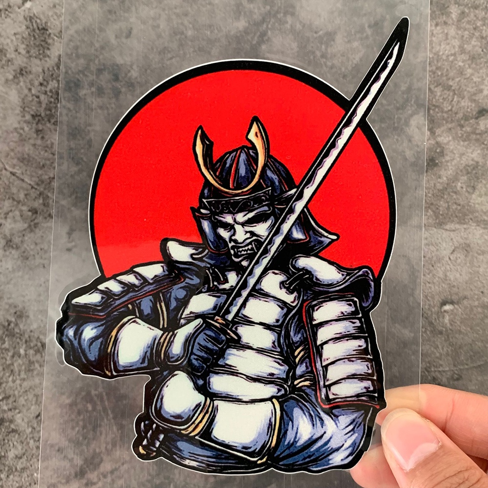 Reflective Anime Japanese Waterproof Samurai Stickers Car Motorcycle ...