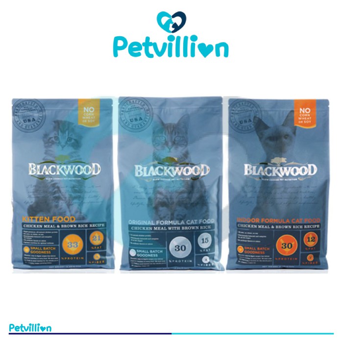 Blackwood Cat Food 2.73kg (Chicken Meal & Brown Rice) - Cat Dry Food ...