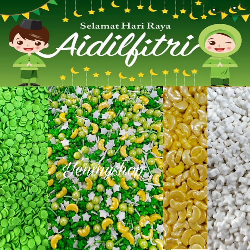 Cake Sprinkles Hari Raya Sugar Ball Cake Decoration Fancy Sprinkle ...
