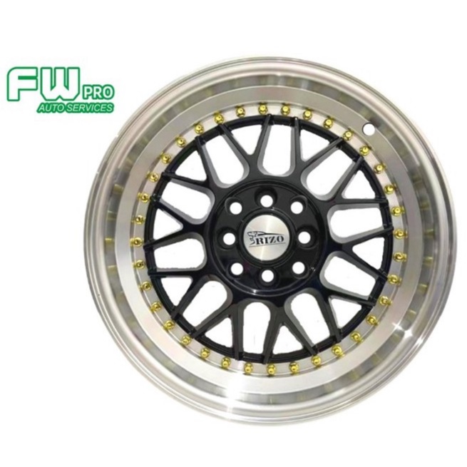 New Sport Rim 16 Inch Rizo 7jj 8X100/114.3 One Set 4 Pcs | Shopee Malaysia