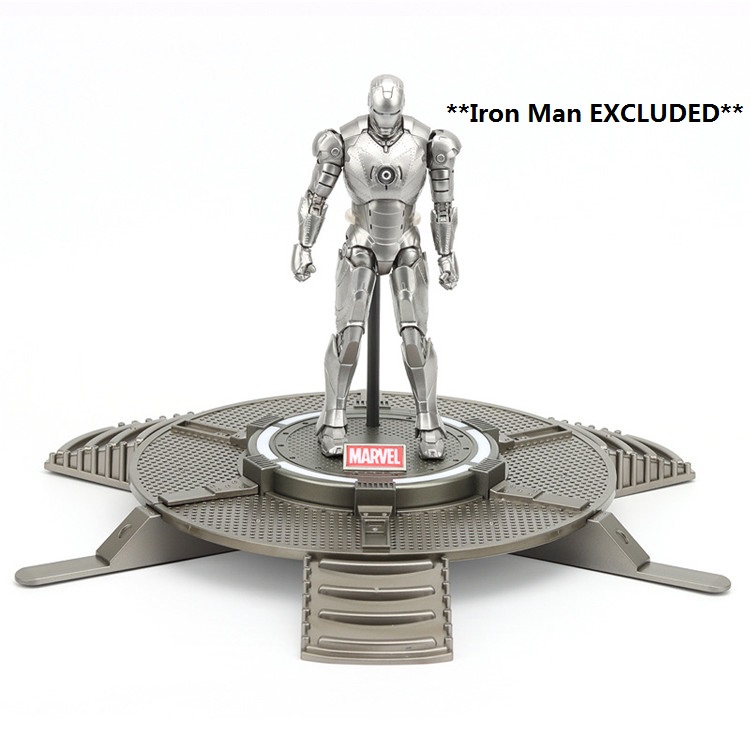 Marvel Iron Man Superheroes action base with LED for SHF ZD Mafex ...