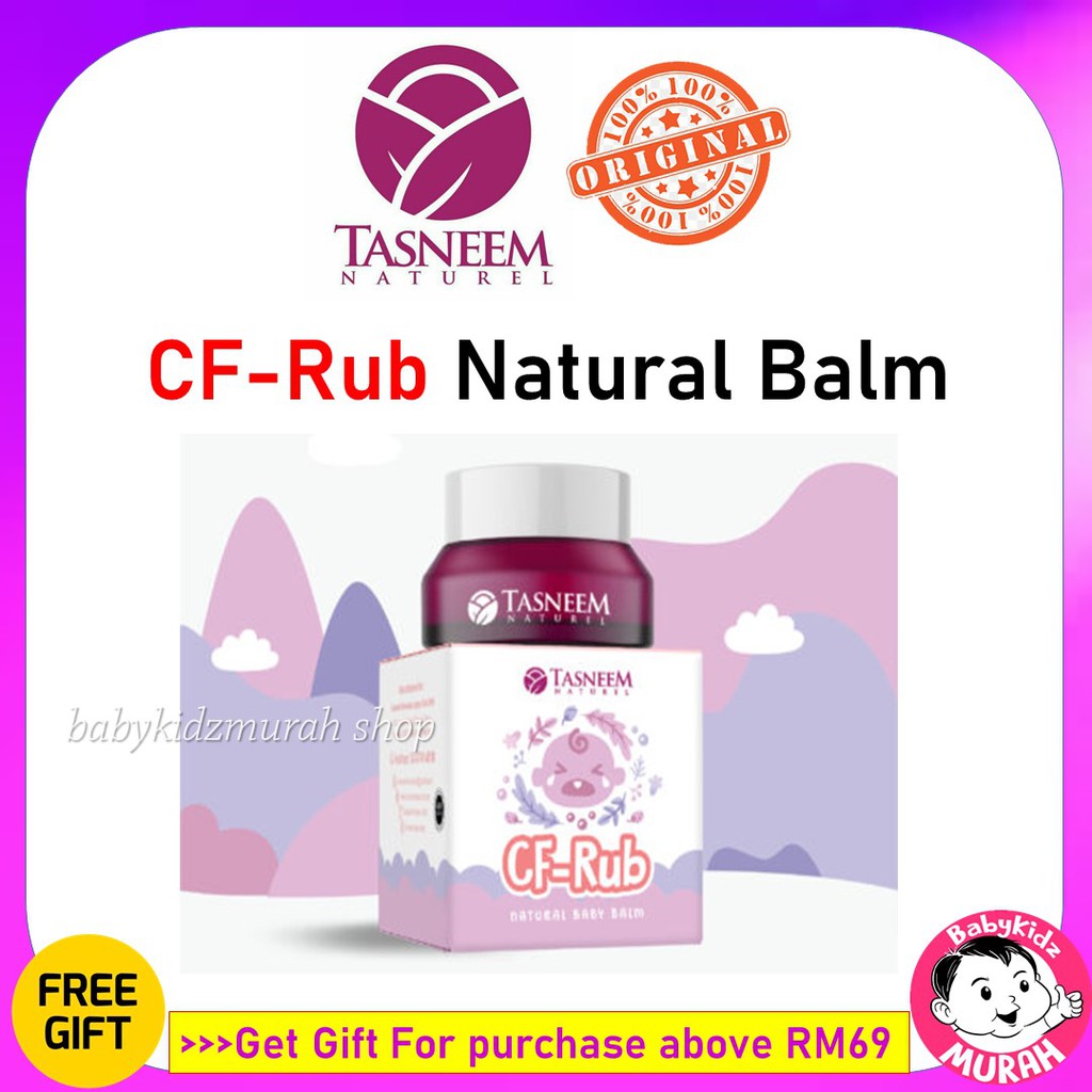 Tasneem Balm CF-Rub By Tasneem Naturel (18g) Soothe Cough and Flu ...