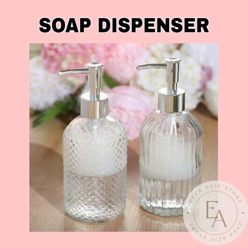 SOAP DISPENSER WITH PUMP / BEKAS SABUN CECAIR / BEKAS SABUN KACA / SOAP ...