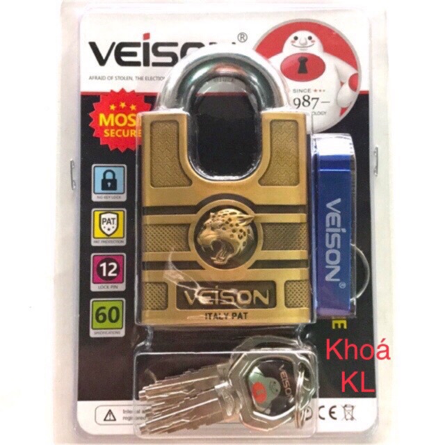 VEISON anti-theft 6-inch anti-cut lock | Shopee Malaysia