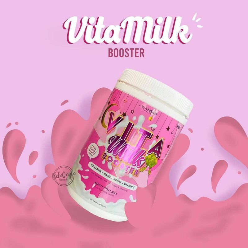 VITAMILK BOOSTER 💯 ORIGINAL HQ [ Vanilla🥛& Strawberry 🍓 ] (READY STOCk ...
