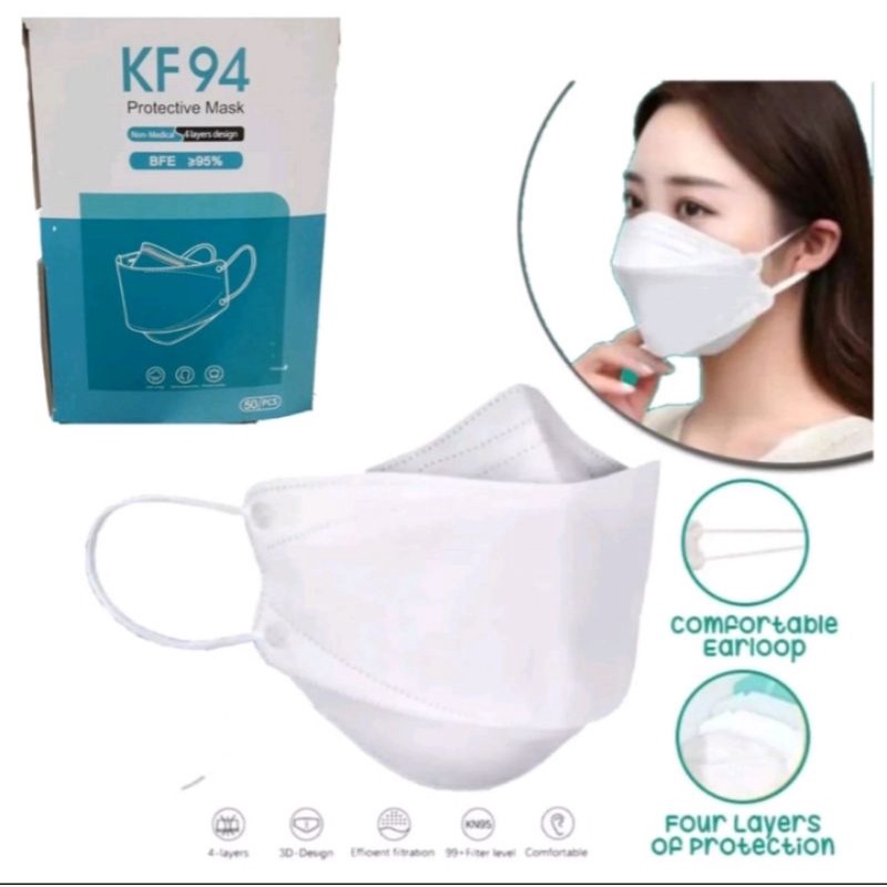 KF Kf94 korea Mask 4ply Contents 50pcs high quality/kf94 Color korea Mask | Shopee Malaysia