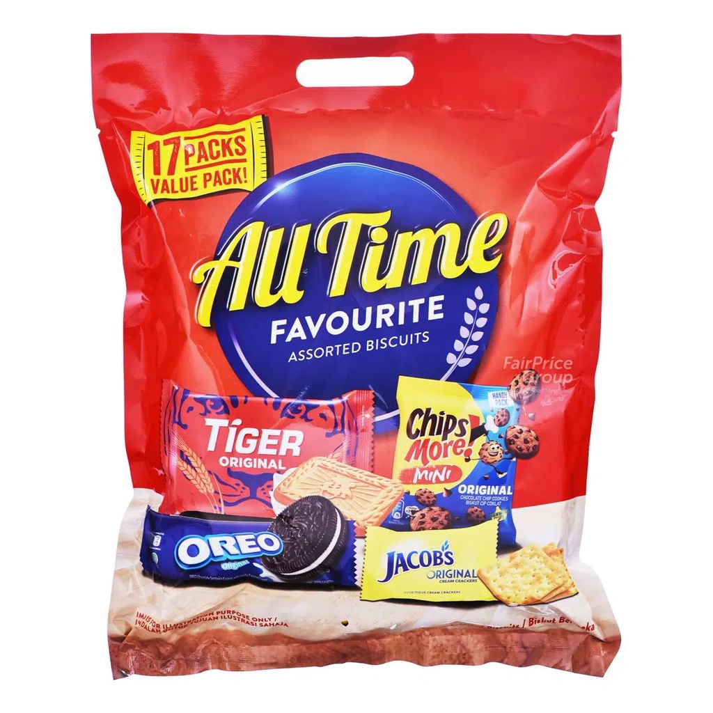 All Time Favourite Assorted Biscuits Family Pack 499.4G | Shopee Malaysia
