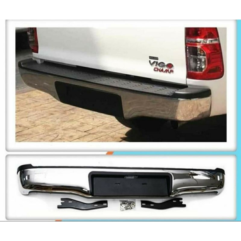 4x4 Hilux Vigo yr05-14 rear bar chrome, rear bumper replacement ...
