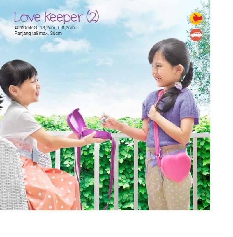 Tupperware Love Keeper/Heart Shape Keeper/Love-in-a-Box 250ml | Shopee ...