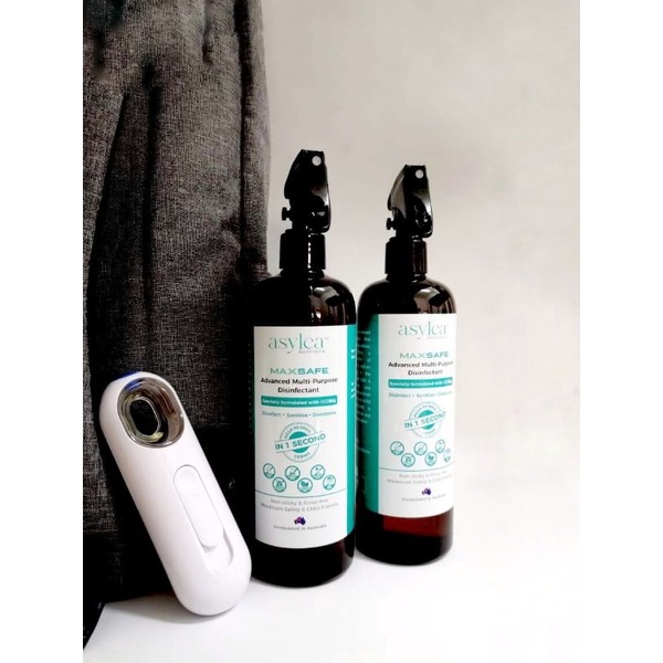 2 x 500ml Asylea Maxsafe HONa Water + 1 Mister (AAA Battery Operated ...