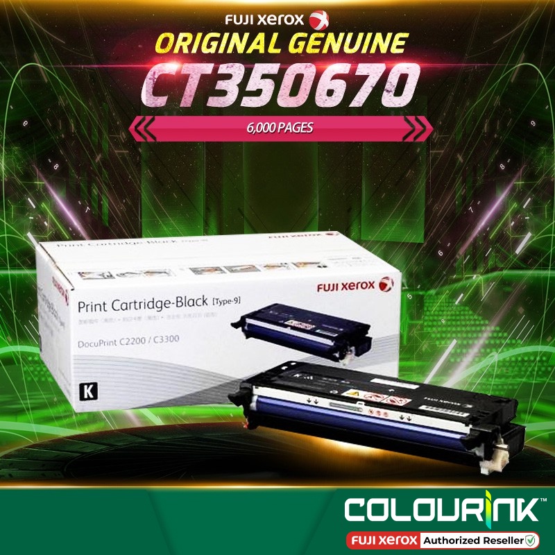 Fuji Xerox ( Powered By FujiFilm ) CT350670 Black Toner Cartridge ...