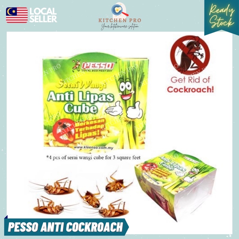 𝐊𝐈𝐓𝐂𝐇𝐄𝐍 𝐏𝐑𝐎 | PESSO Natural Lemongrass PESSO Anti Cockroach Cube ...