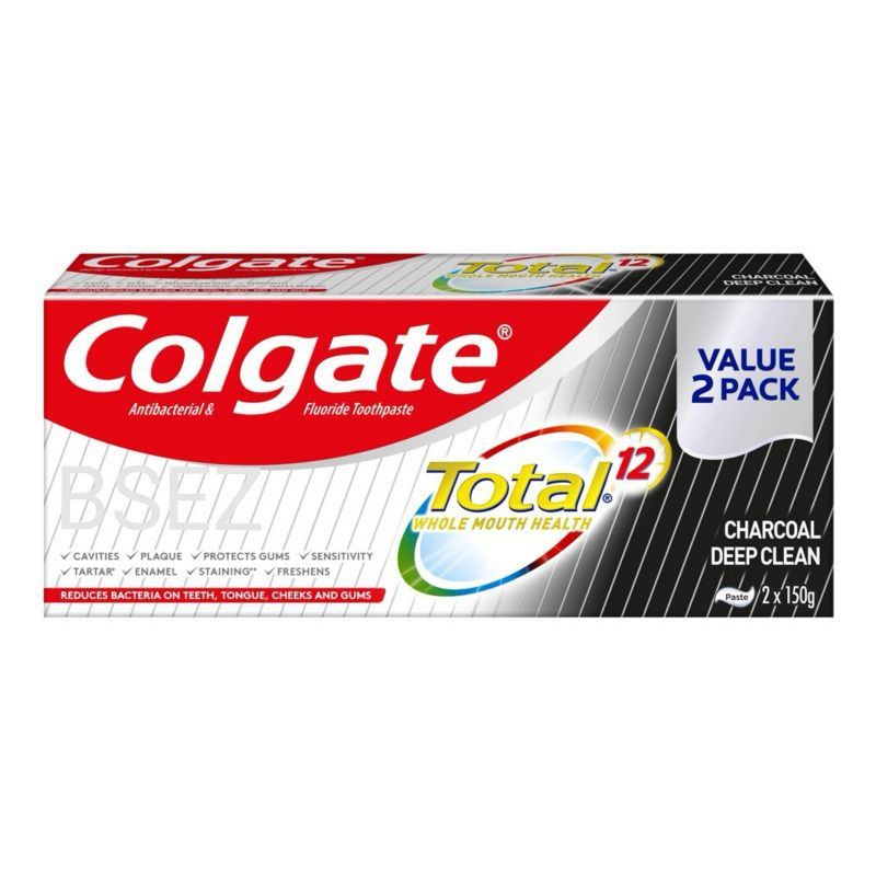 colgate total-whitening/clean mint/charcoal deep clean 150gm | Shopee ...