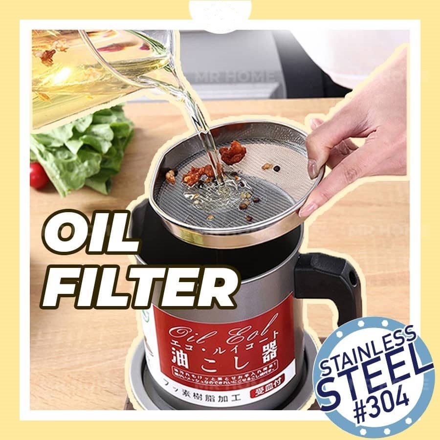 1.7Liter 304 Stainless Steel Oil Pot Kitchen - Penapis Minyak Masak ...