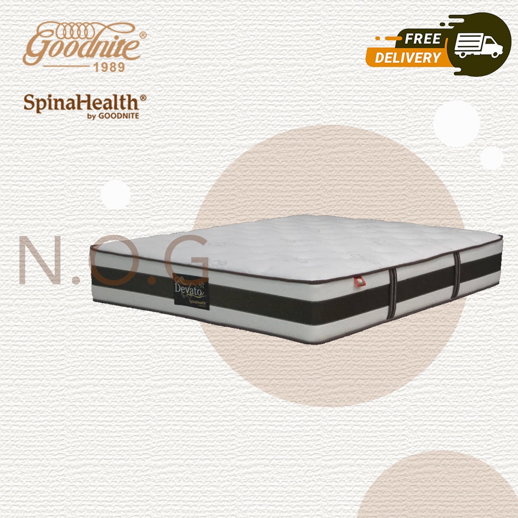 Goodnite DEVATO PLUS 12 Inches Individual Pocket Spring System Mattress ...