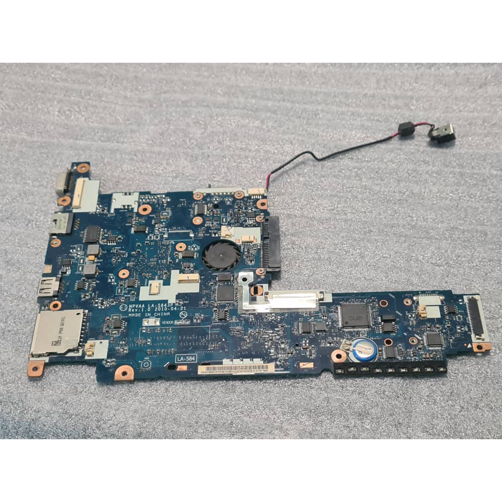 Toshiba NB305 Motherboard LA-5843P Rev 1.0, Atom N455 1.66GHz, Heatsink ...