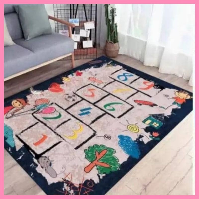 Carpet Velvet Saiz XXXL Animasi Karpet Velvet kartun Carpet 3D ...