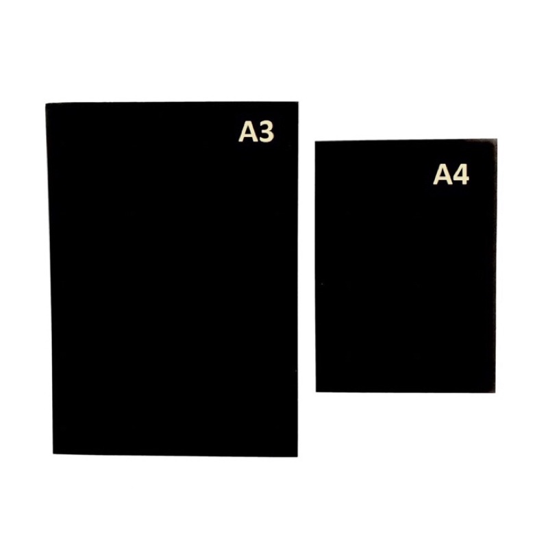 Black mounting board/board hitam/black card/card hitam (A4/A3 SIZE)🔥🔥 ...