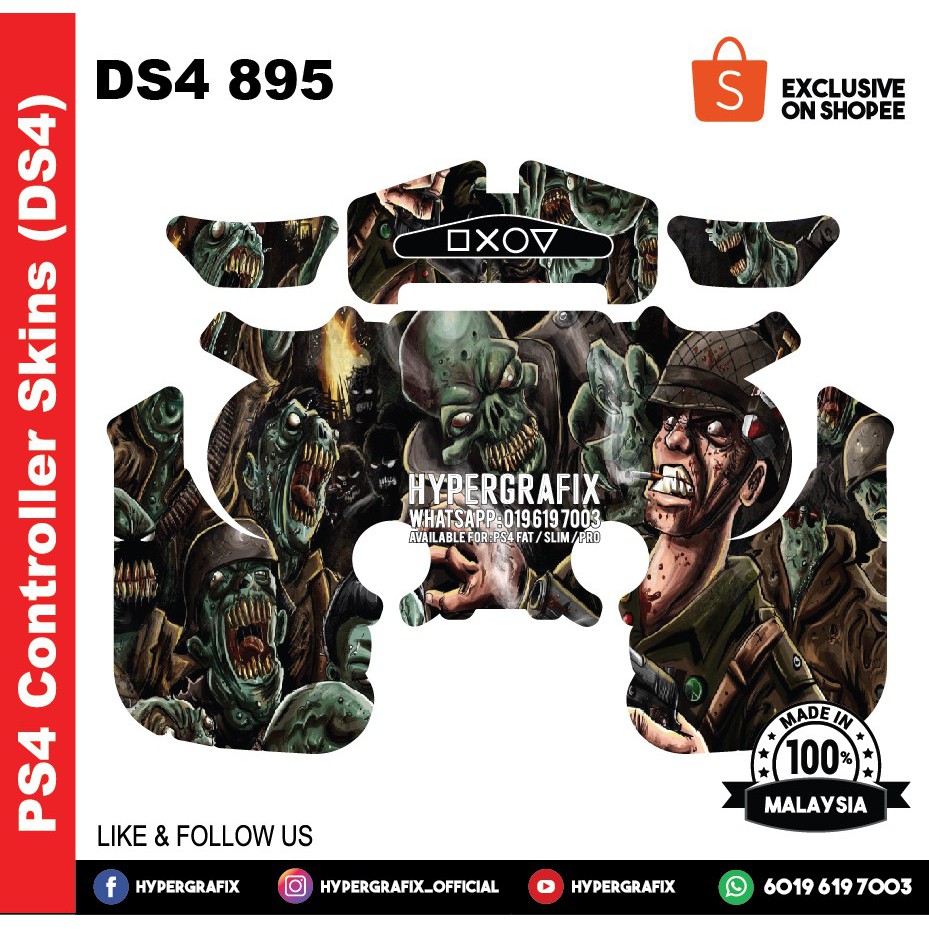 PS4 Controller DS4 SKIN (0895) | Shopee Malaysia
