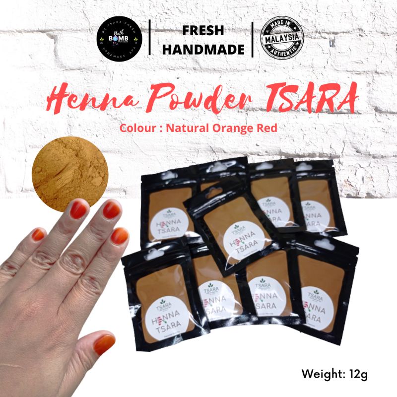 TSARA Henna Powder | Inai Serbuk | Inai Kuku | Inai Asli | Inai Merah ...