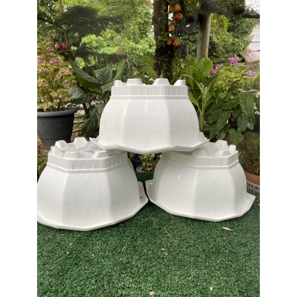 ROUND FLOWER POT FOR PLANTS / PASU BULAT LEPER PELBAGAI SAIZ DAN DESIGN ...