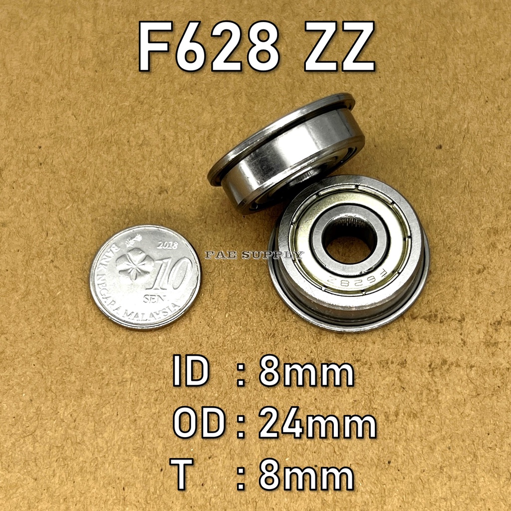 Flange Ball Bearing Flanged F603 F604 F605 F606 F607 F608 F609 F623 ...