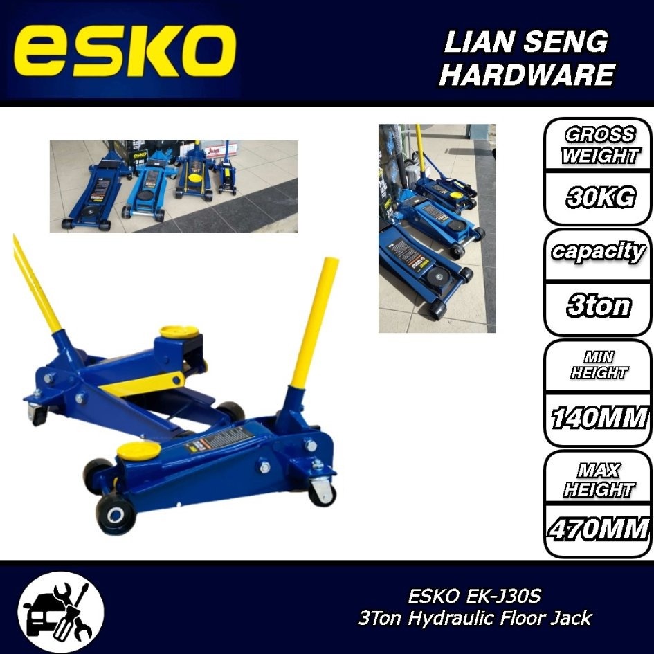 ESKO EK-J30S 3 TON HYDRAULIC FLOOR JACK | Shopee Malaysia