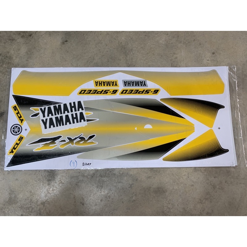 Stiker Sticker Body Stripe Cover Set (9) Yamaha RXZ135 RXZ 135 | Shopee Malaysia