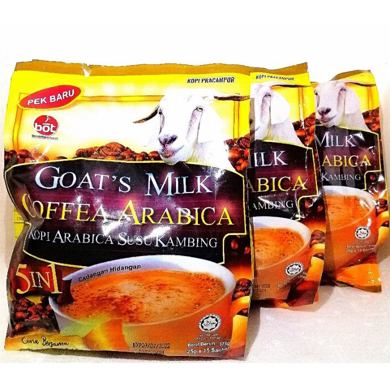 Kopi Susu Kambing Arabica Original Bot Chai Teh Tarik Susu Kambing ...
