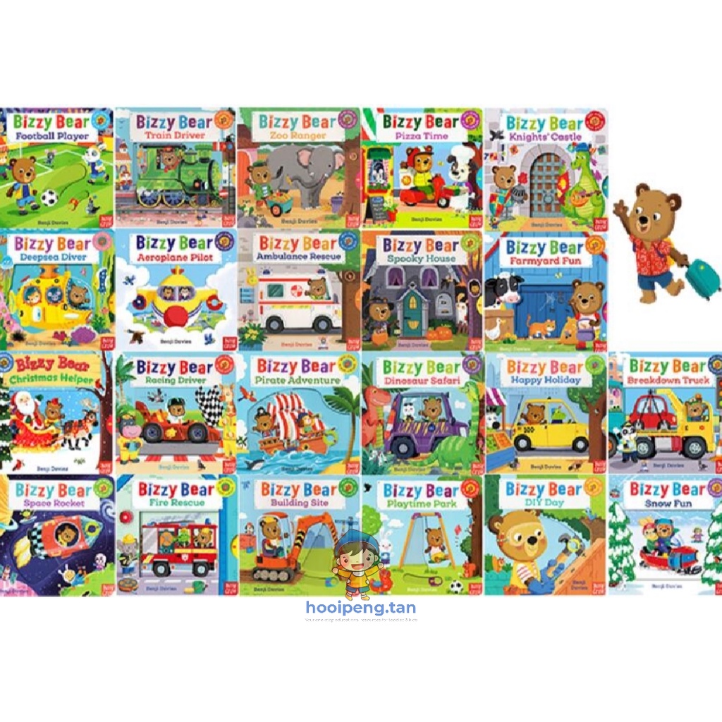 Bizzy Bear 3D Board Book 📖 儿童小熊很忙绘本子板书 | Shopee Malaysia