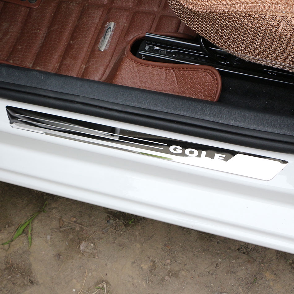 Stainless Steel Door Sill Scuff Plate for 2008-2017 VW Golf 6 MK6 Golf ...