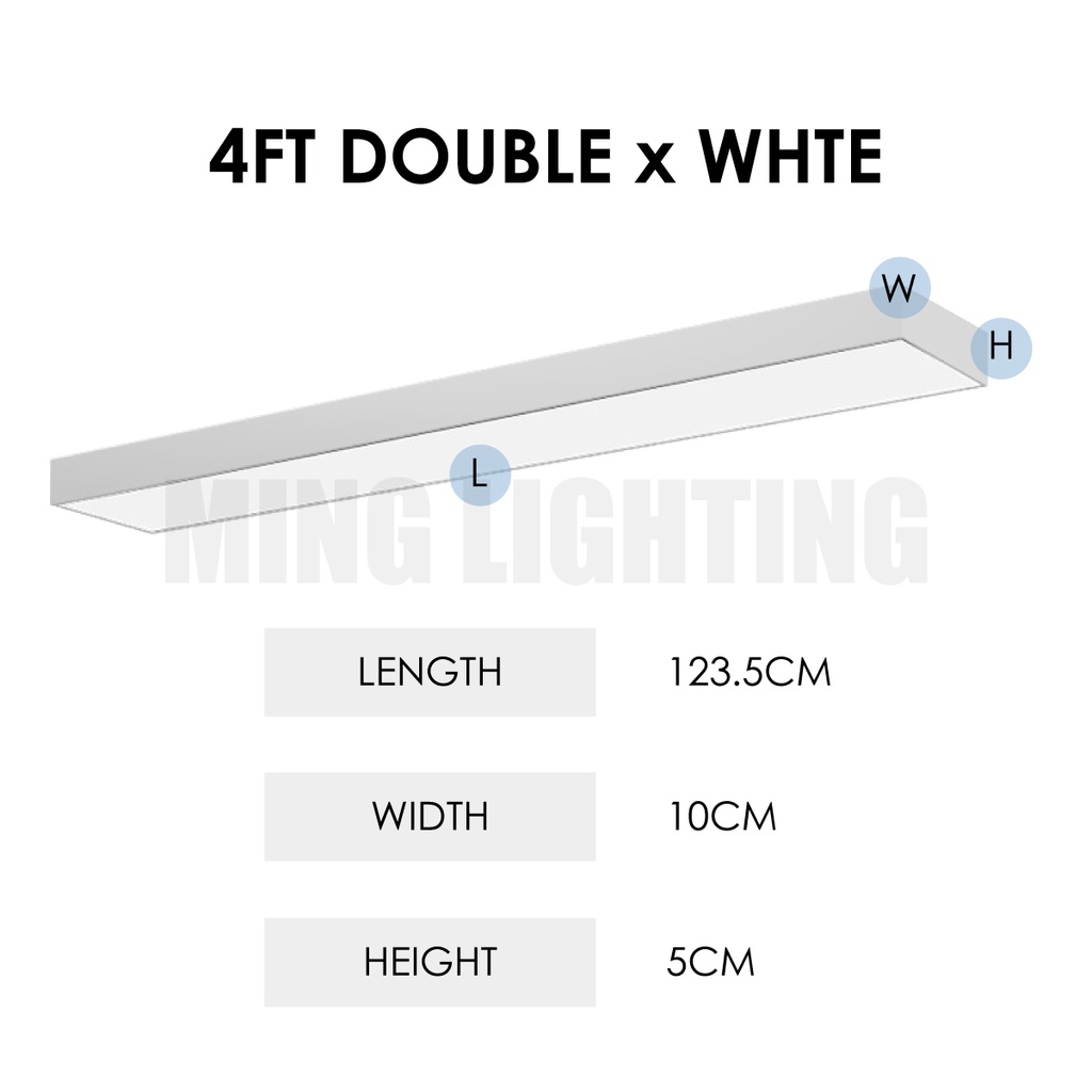 LED T8 Linear Light 4FT 2FT Double Casing Kalimantang Tube Fitting ...