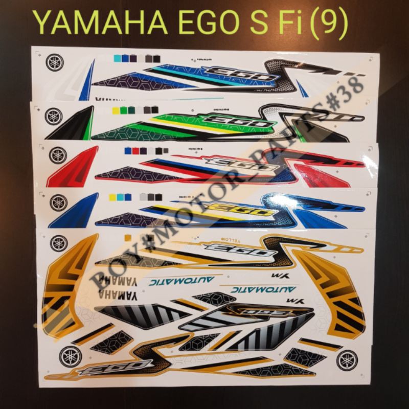 YAMAHA EGO S Fi (9) BODY STICKER | Shopee Malaysia