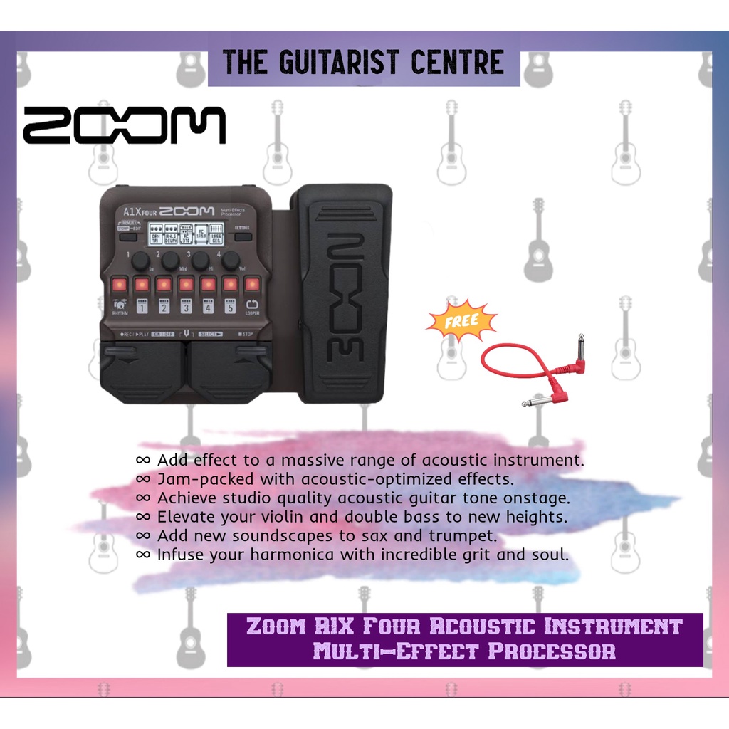 【A1X Four】Zoom A1X Four Acoustic Instrument Multi-Effect Processor ...