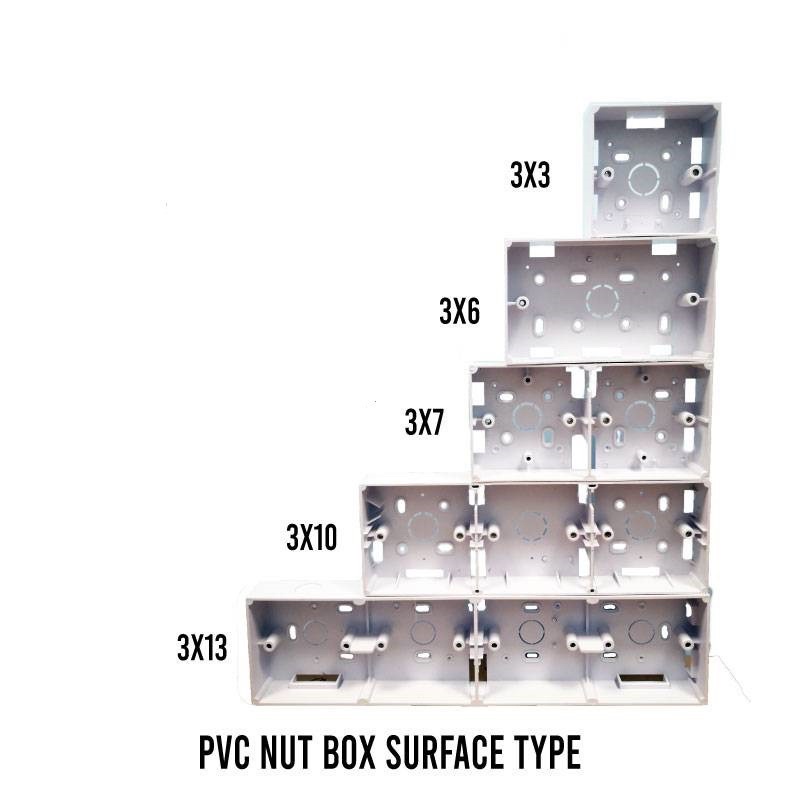 PVC Box Surface Nut Box/ Electrical Box/ High Quality Base 3x3 / 3x6 ...