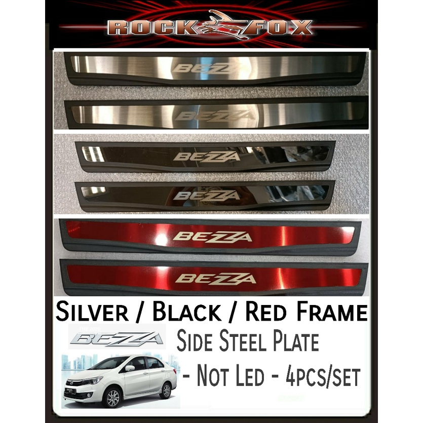 Steel Plate/Door Side Step for Perodua Bezza Red Frame / Black Frame ...